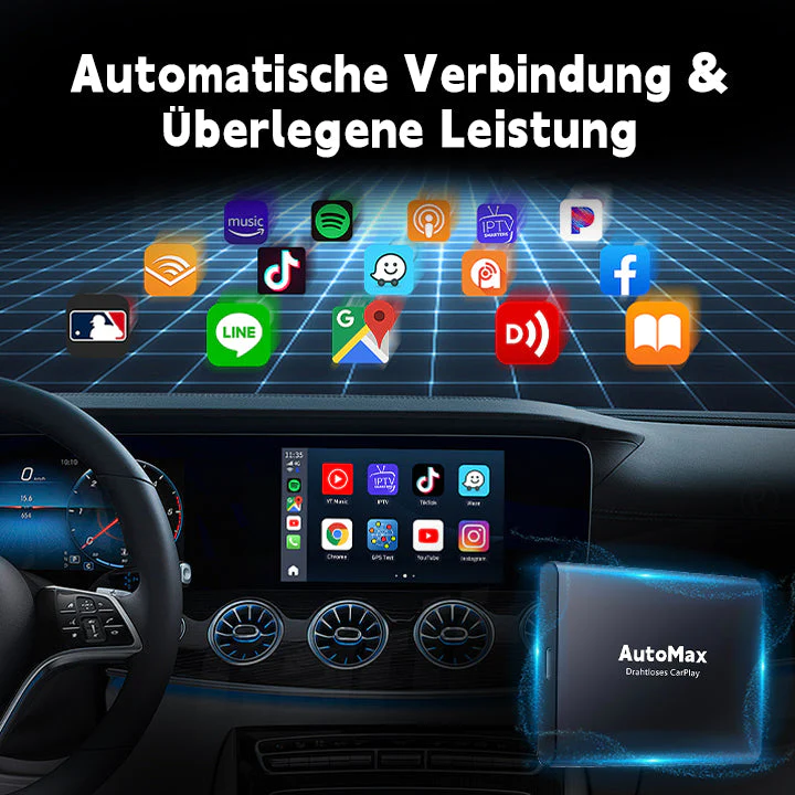 Biancat™ AutoMax Drahtloses CarPlay - Moonqo Store