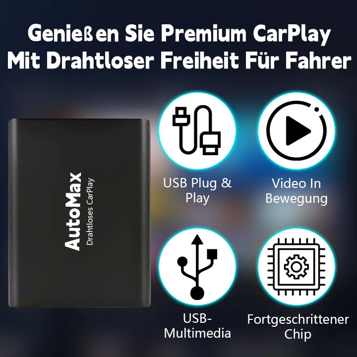 Biancat™ AutoMax Drahtloses CarPlay - Wizzgoo Shop