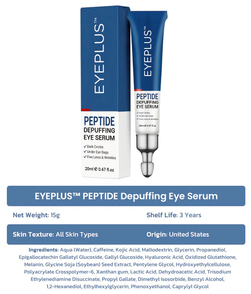 EYEPLUS™ PEPTIDE Depuffing Eye Serum - Wizzgoo Shop